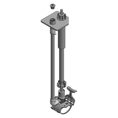 Purge stack for venting gas pipes