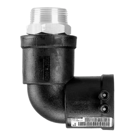 90° transition elbow HD-PE/brass with external thread