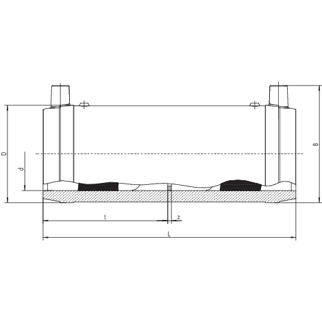 Long coupler with removable inner stop, SDR 11