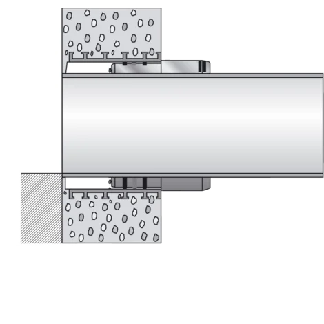 Shaft lining adapter for sewage inspection chambers L = 250 mm