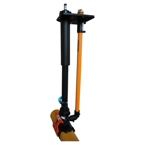 Purge stack for venting gas pipes