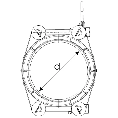 FRIAFLEX Stainless steel repair coupling