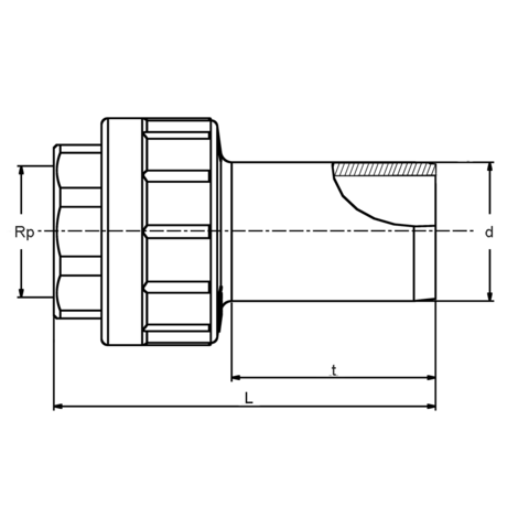 Universal-Übergangsadapter PE-HD/Messing mit Innengewinde